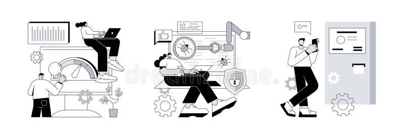 Software Implementation Abstract Concept Vector Illustrations. Stock ...