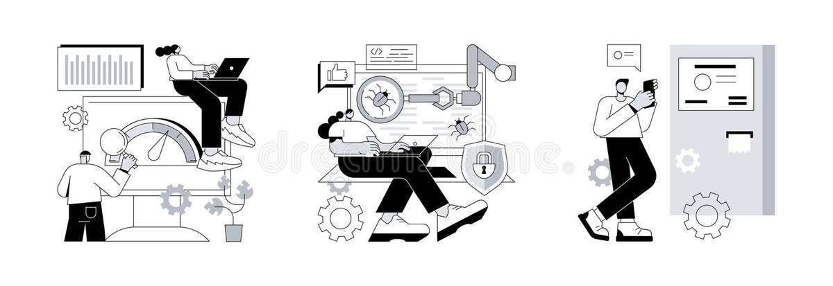 Cartoon Software Implementation Stock Illustrations – 176 Cartoon ...
