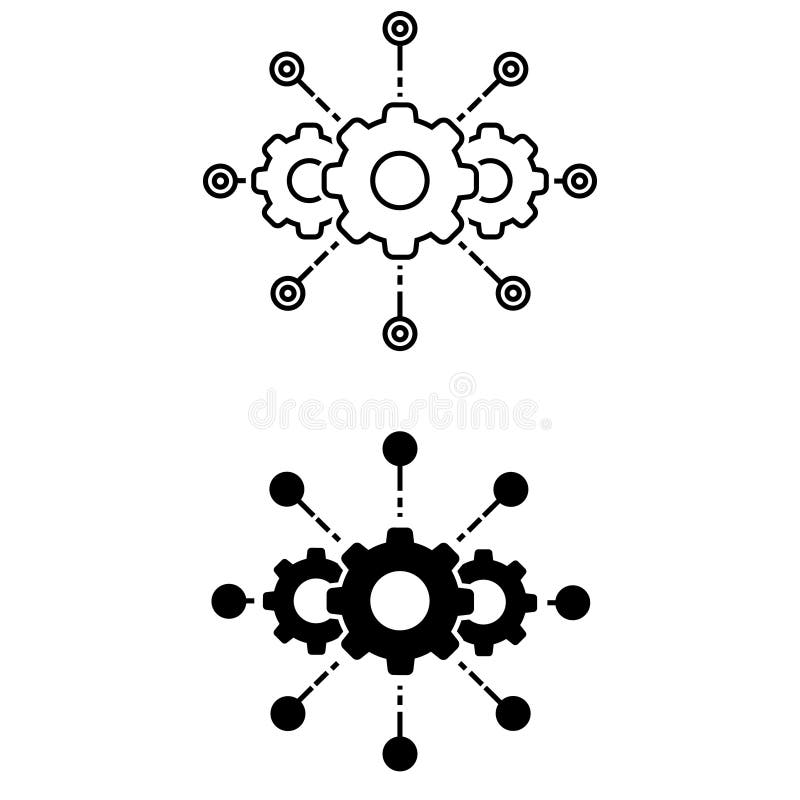 Integration Vector Icon. Automation Concept Illustration Sign. Software ... Integration Vector Icon. Automation Concept Illustration Sign. Software ...