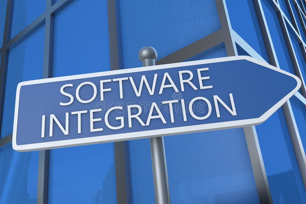 Software Integration stock illustration. Illustration of information ...