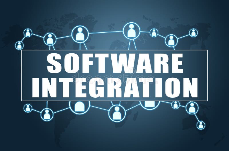 Software Integration stock illustration. Illustration of technology ...