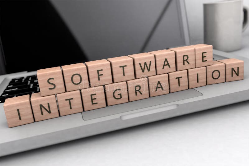 Software Integration Text Concept Stock Illustration - Illustration of ...