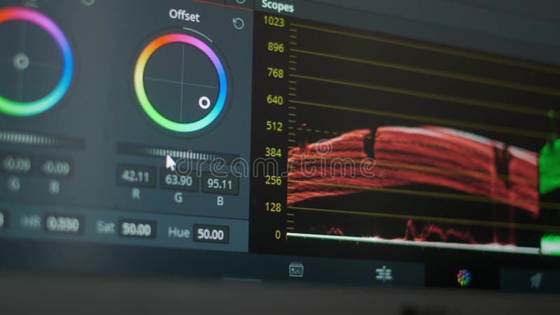 The Software Interface for Color Grading Video in Film and Television ...