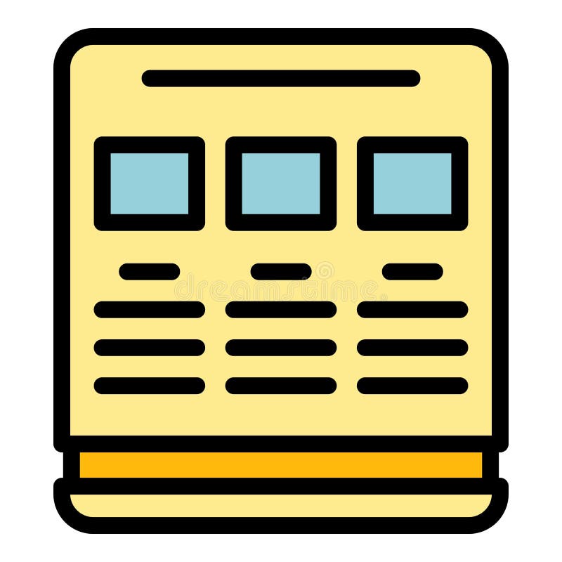 Software Interface Icon Color Outline Vector Stock Vector ...