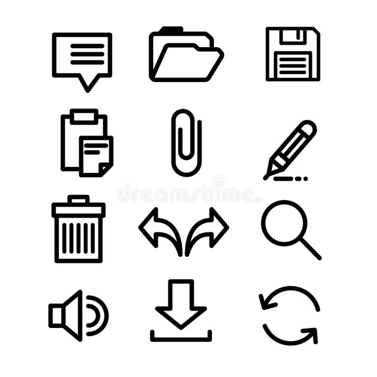 Black Software Icons Stock Illustrations – 20,069 Black Software Icons ...