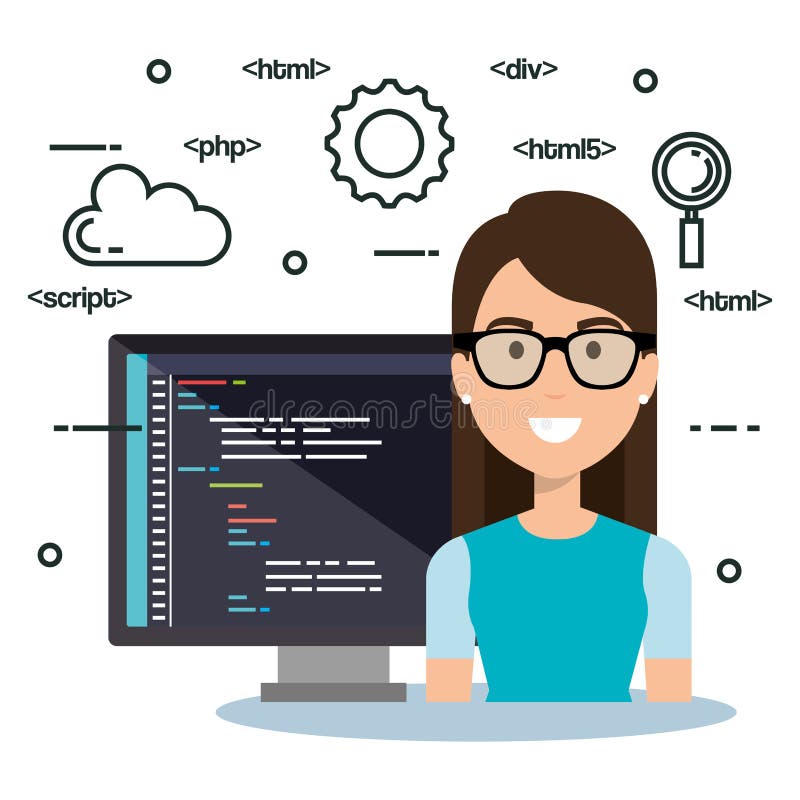 Programmer Avatar Stock Illustrations 1 245 Programmer Avatar Stock