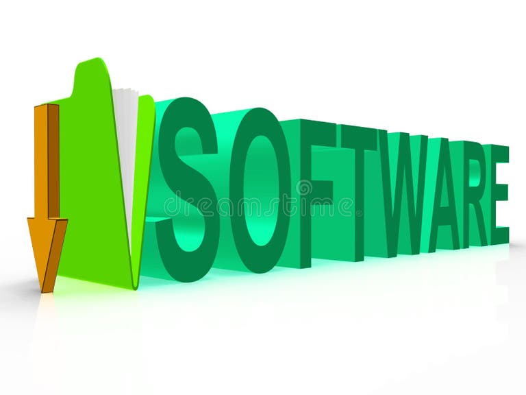 Software License Certified Application Code 3d Rendering Stock ...
