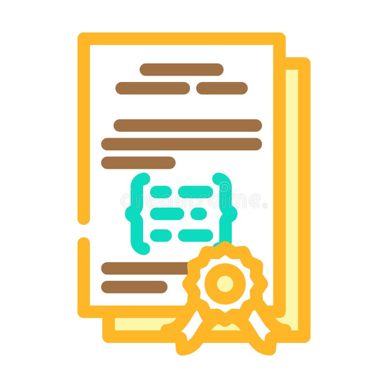 Software Licensing Color Icon Vector Illustration Stock Illustration ...