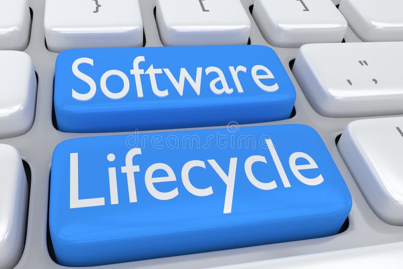 Software Lifecycle concept stock illustration. Illustration of graphic ...