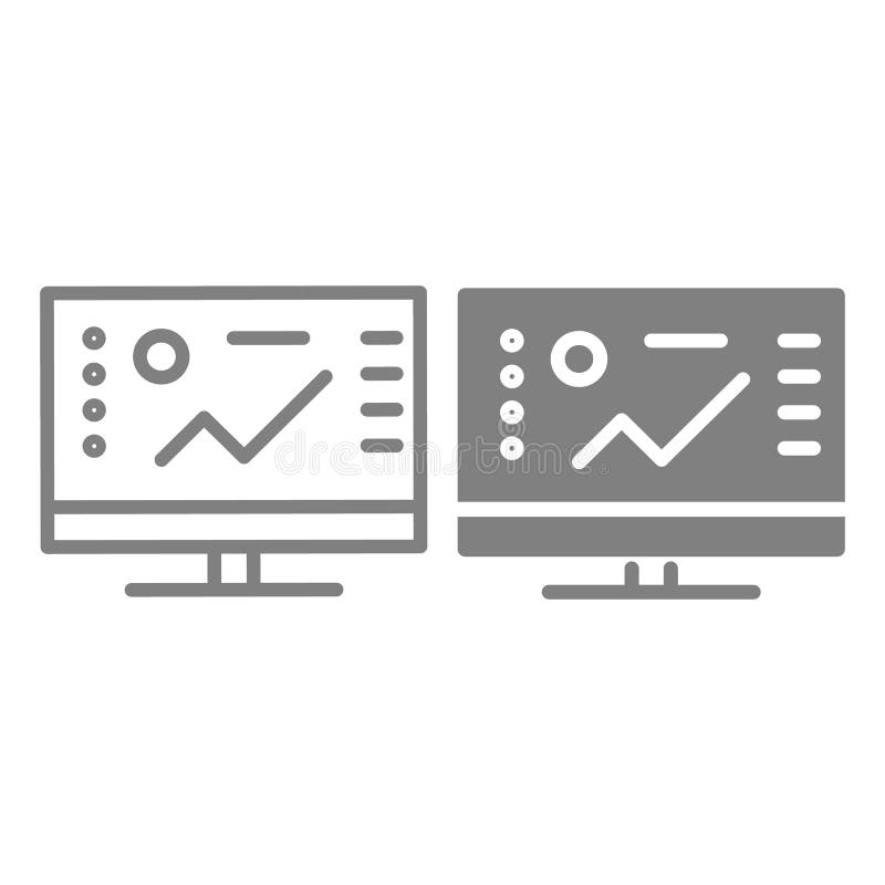 Software Line Icon on White Background. Stock Vector - Illustration of ...