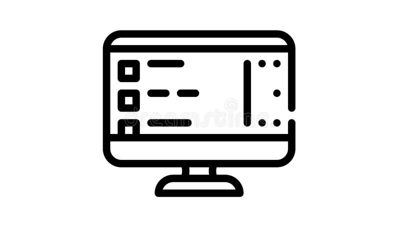 Software List of Operating System Black Icon Animation Stock Footage ...