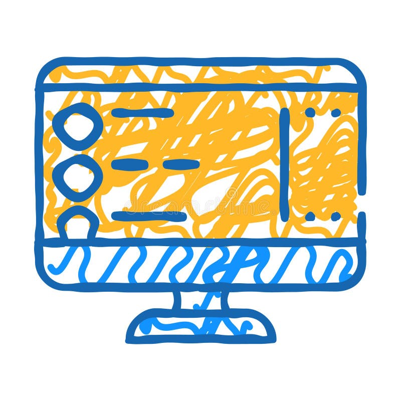 Software List of Operating System Icon Doodle Illustration Stock Vector ...