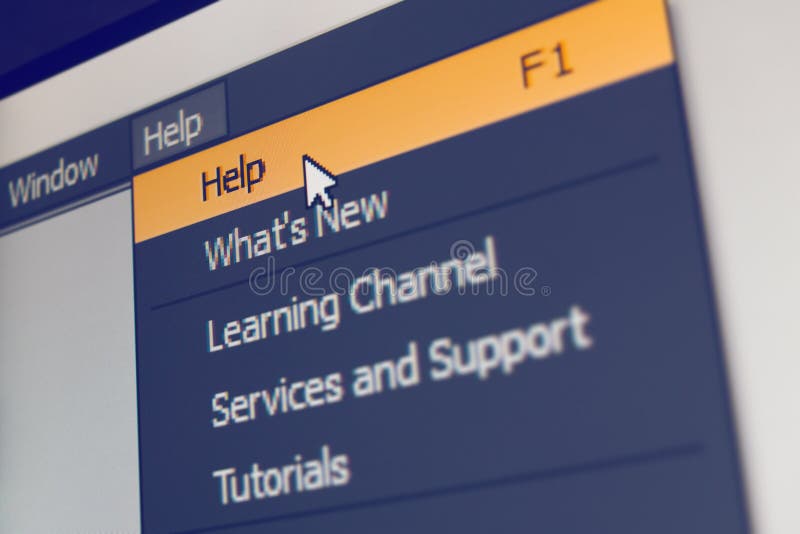 Help menu stock photo. Image of ecommerce, online, cursor - 6341846