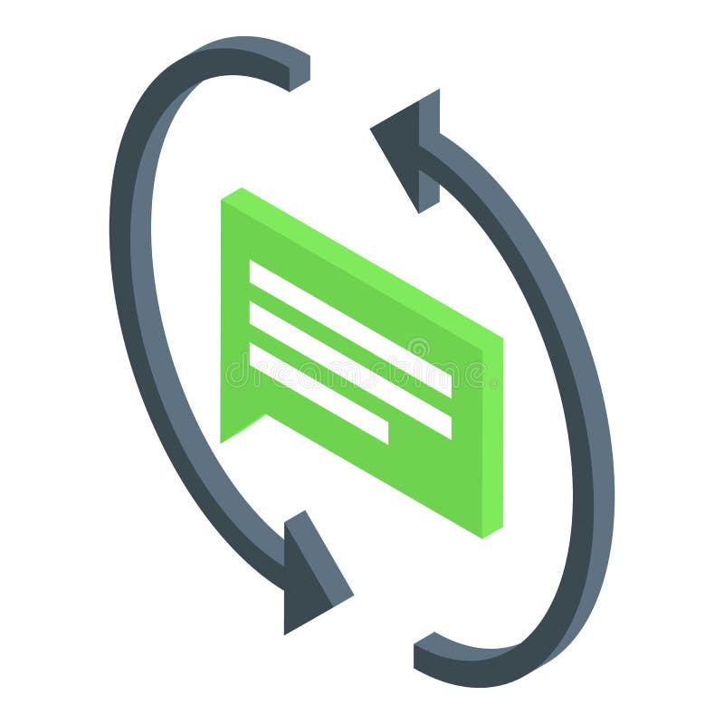 Software Message Icon Isometric Vector. Api Code Stock Vector ...