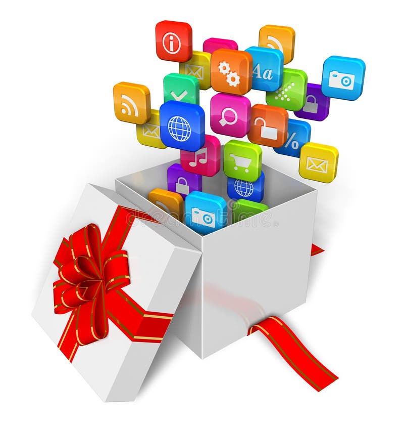 Software and Multimedia Concept Stock Illustration - Illustration of ...