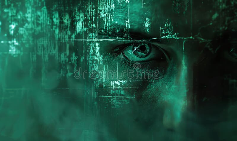 Software Package Box Eye Viewing Digital Information Represented by ...