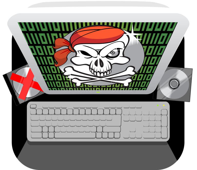 Software piracy stock illustration. Illustration of stop - 16319881