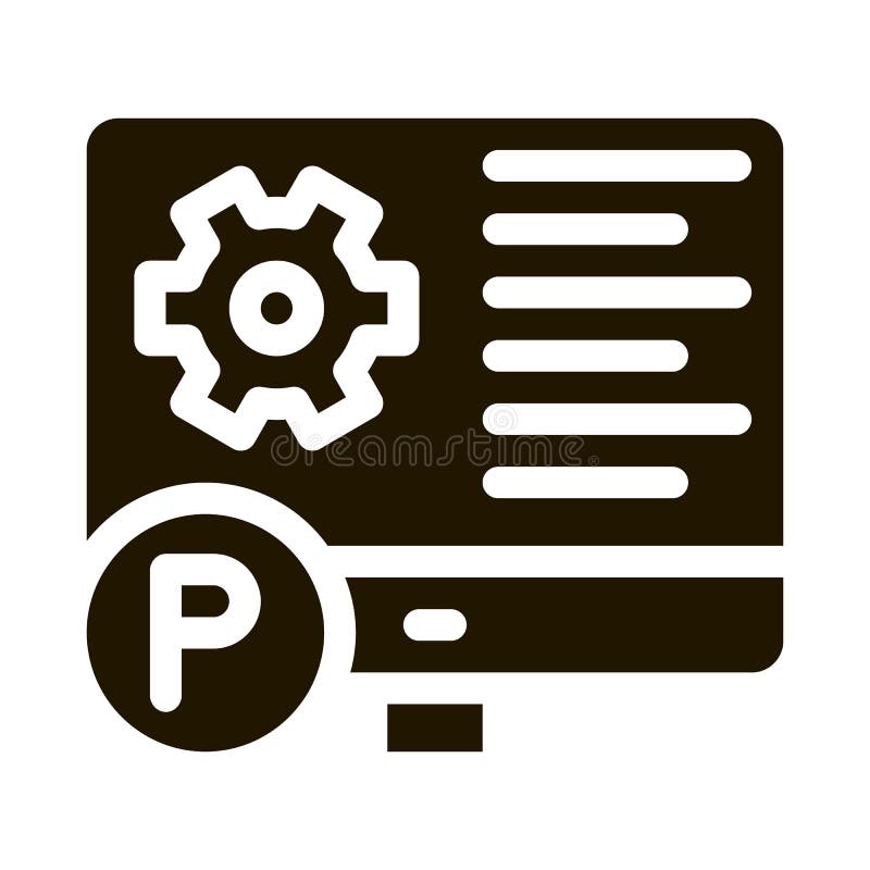 Software Process Icon Vector Glyph Illustration Stock Vector ...