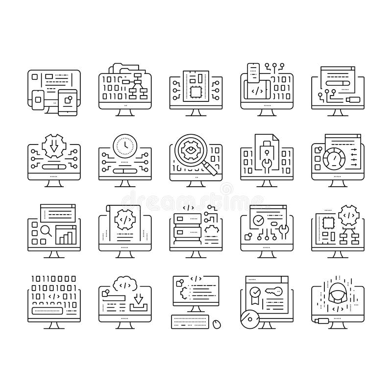 Software Development Icons Stock Illustrations – 11,312 Software ...