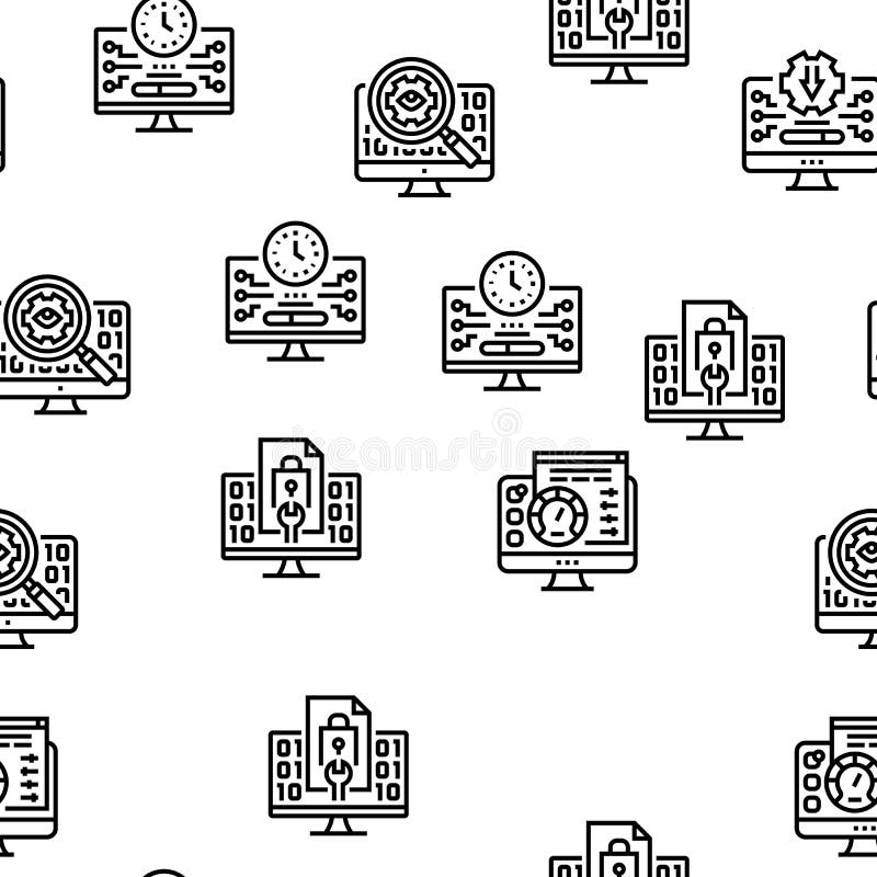 Software Program Development Vector Seamless Pattern Stock Vector ... Software Program Development Vector Seamless Pattern Stock Vector ...