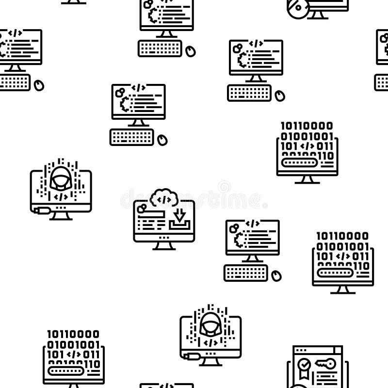 Software Program Development Vector Seamless Pattern Stock Vector ... Software Program Development Vector Seamless Pattern Stock Vector ...
