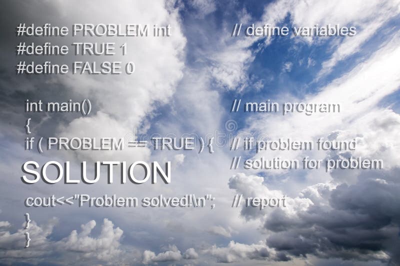 Software Program Source Code Of Solving Problem Concept Stock Image Image Of Hacker