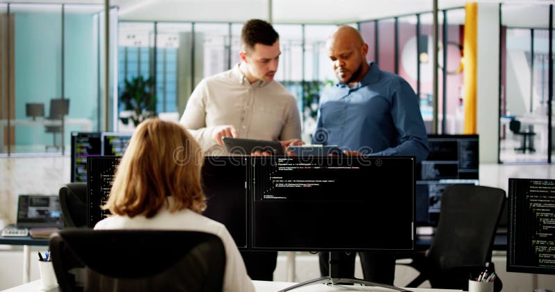 Software Programmer or Coder Woman Stock Photo - Image of agile ...