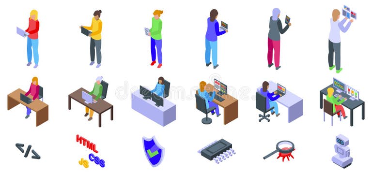 Programmer Girl 3d Stock Illustrations – 90 Programmer Girl 3d Stock Illustrations, Vectors ...