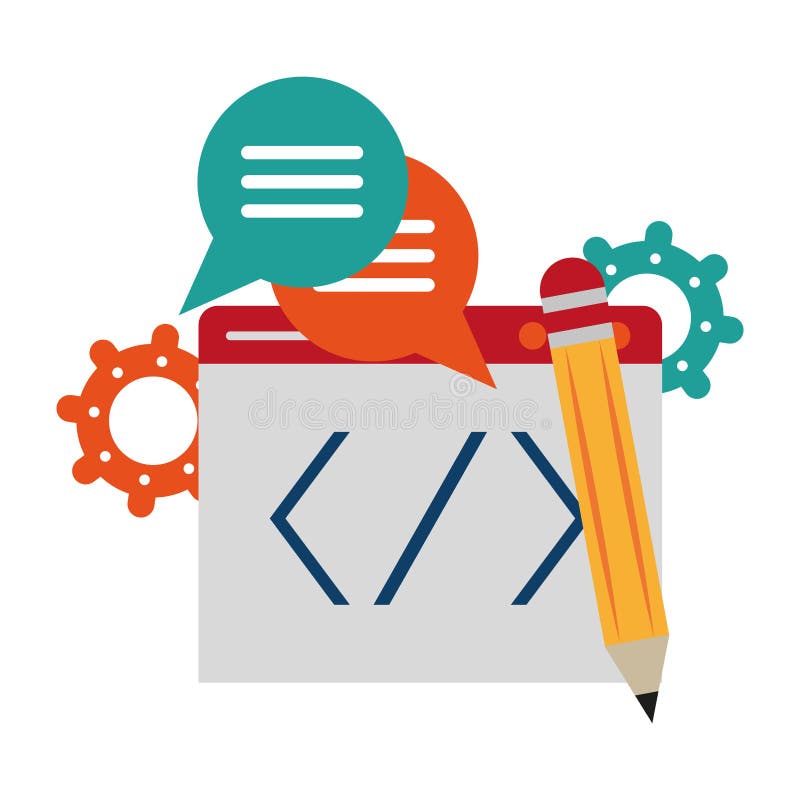 Software Programming Code Symbols Moon Cloud and Raining Drop Stock ...