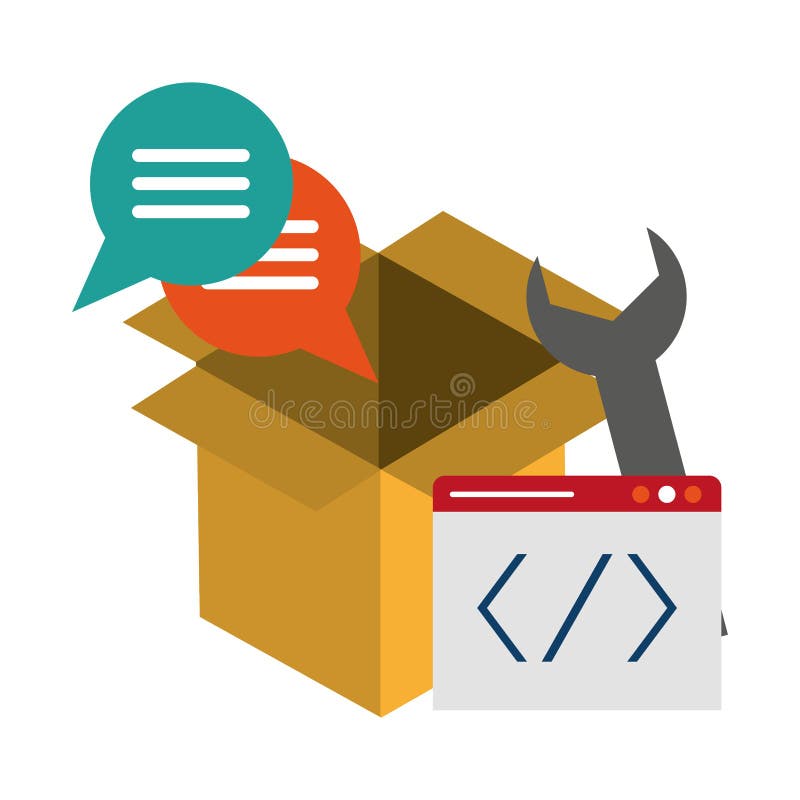 Software Developer Symbols Stock Illustrations – 450 Software Developer ...