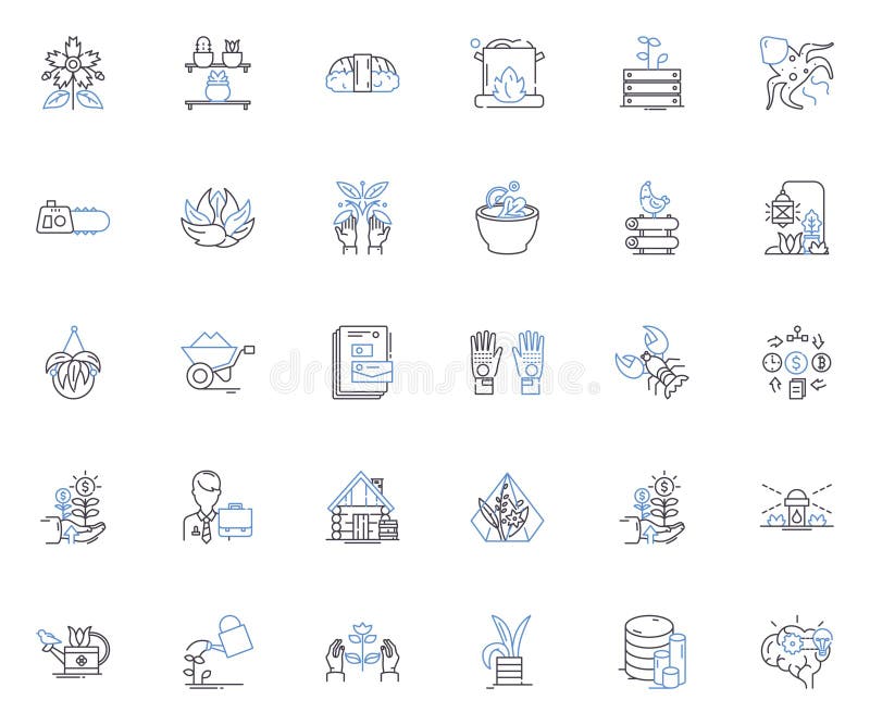 Software Programming Line Icons Collection Code Syntax Debugging Algorithm Application