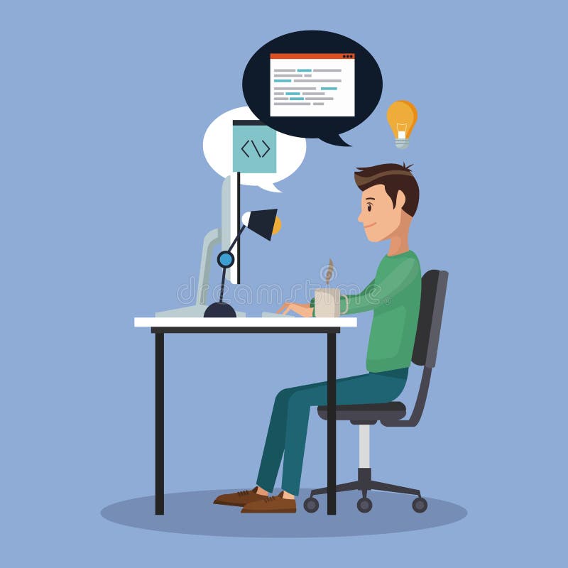 Software Developer Symbols Stock Illustrations – 450 Software Developer ...