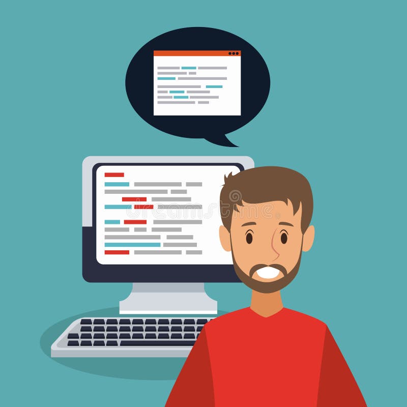 Software Developer Symbols Stock Illustrations – 450 Software Developer ...