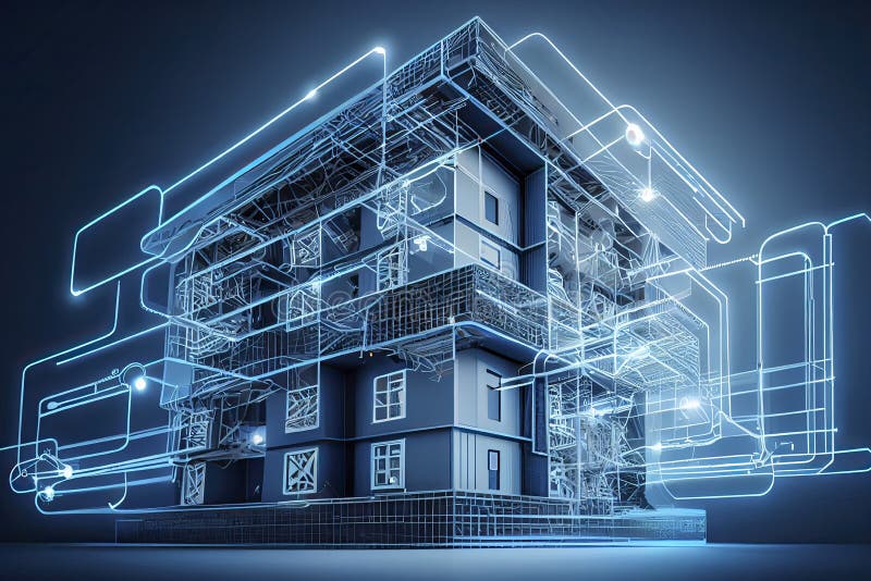 Software for Programming Smart Home Systems Stock Illustration ...