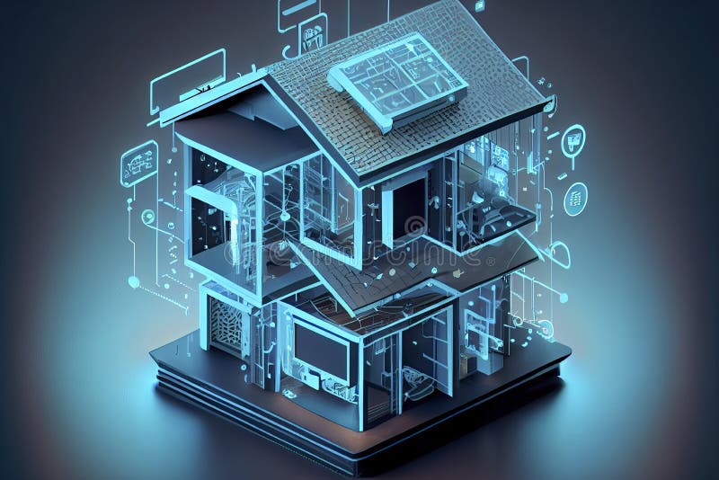 Software for Programming Smart Home Systems Stock Illustration ...