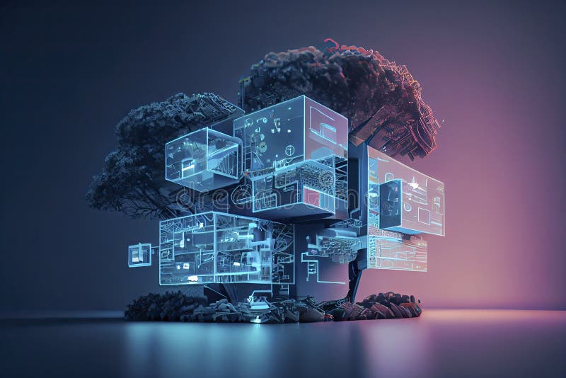 Software for Programming Smart Home Systems Stock Illustration ...