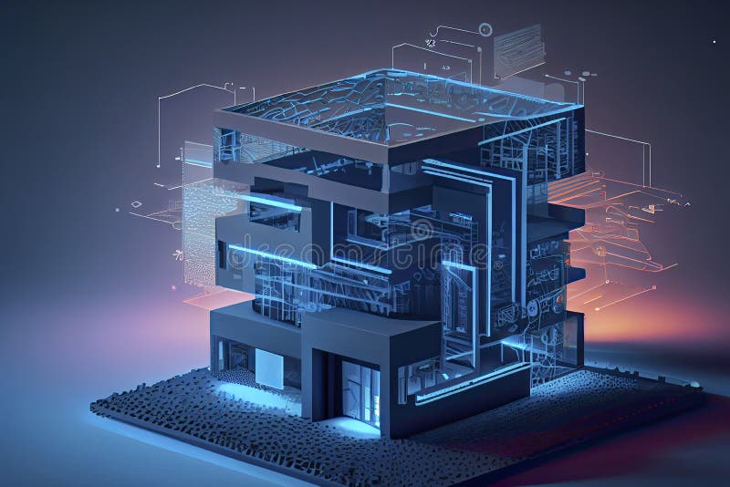 Software for Programming Smart Home Systems Stock Illustration ...