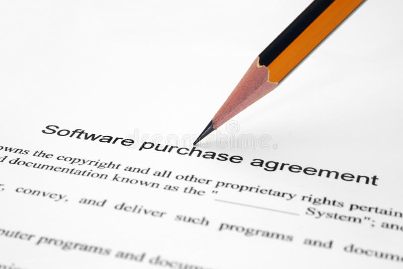 Software Purchase Agreement Stock Image - Image of computers ...