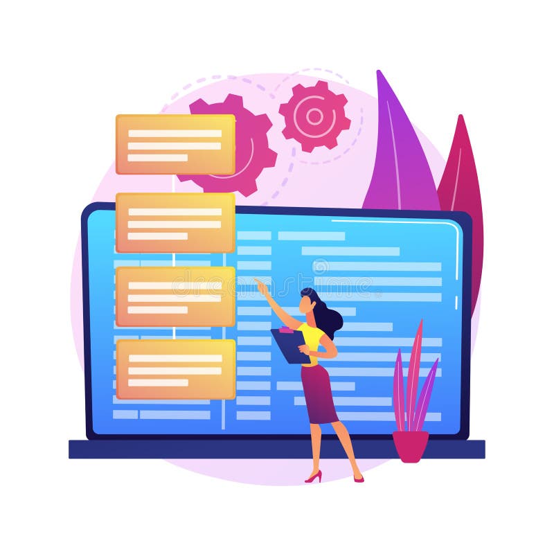 Software Requirement Description Abstract Concept Vector Illustration ...