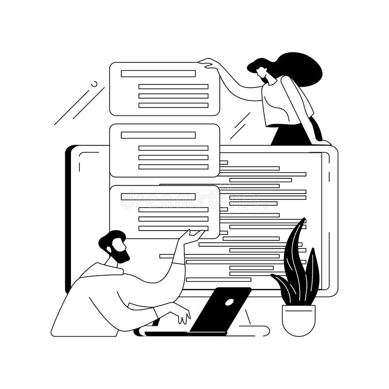 Software Requirement Description Abstract Concept Vector Illustration ...