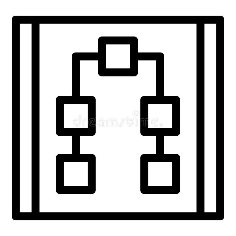 Product Scheme Icon Outline Vector. Project Process Stock Vector ...