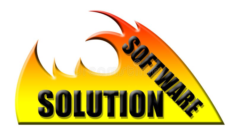 Software solution stock illustration. Illustration of solution - 8421328