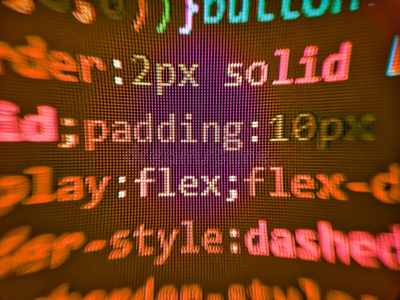 Software Source Code Software Background Programming Coding With Editor Colorful Themes Stock