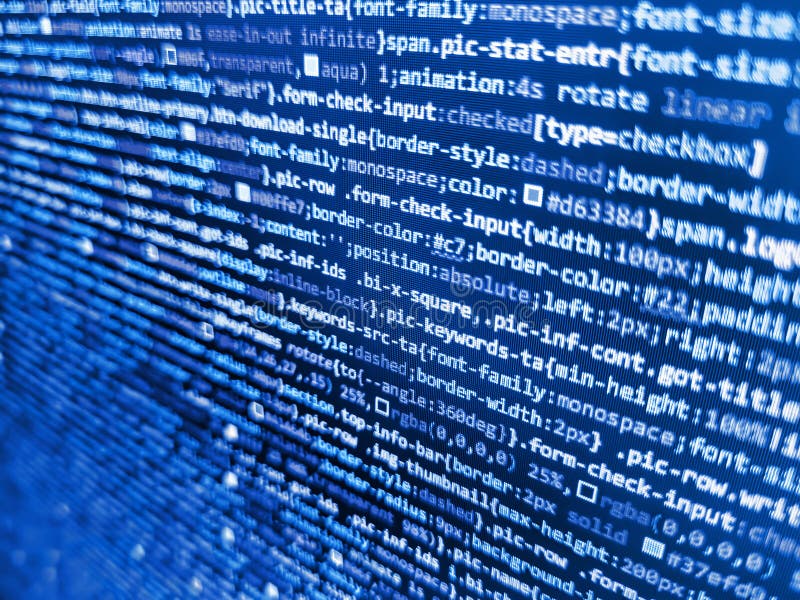 Abstract Computer Script Code Programming Coding With Editor Colorful Themes Front End