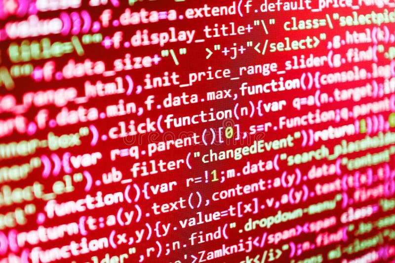 Software Source Code Software Background. Programming Coding with Editor Colorful Themes Stock ...