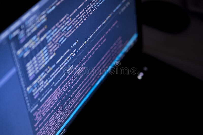 Software Source Code Program Code Code On A Computer Screen The Developer Is Working On