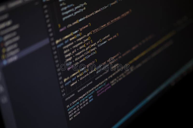 Software Source Code Program Code Code On A Computer Screen The