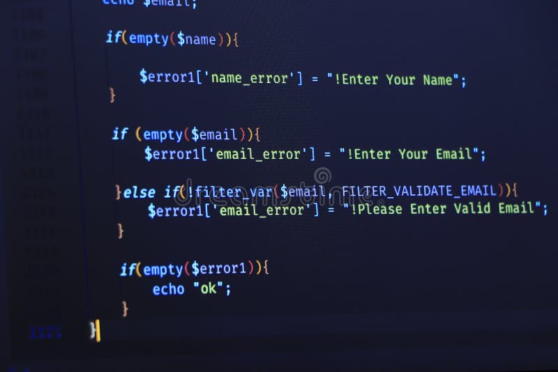 Software Source Code Programming Code Stock Image Image Of Development Blue 264820081