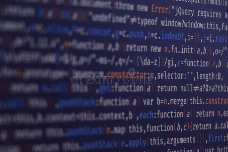 Software Source Code Programming Code Programming Code On Computer Screen Developer Working 8370