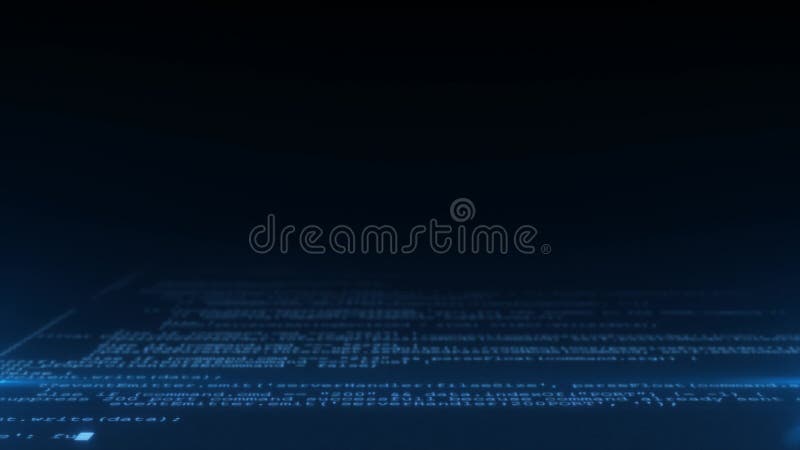 Software Source Code Programming Code On Computer Screen Loop Animation Stock Footage Video